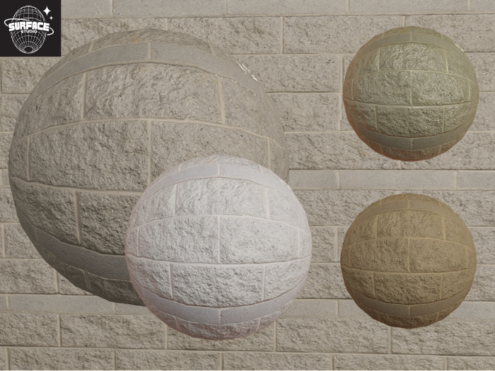 Second Life Marketplace - PBR Clean Stone Block Wall