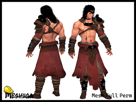 Second Life Marketplace - Meshuga Viking Character FULL PERM MESH