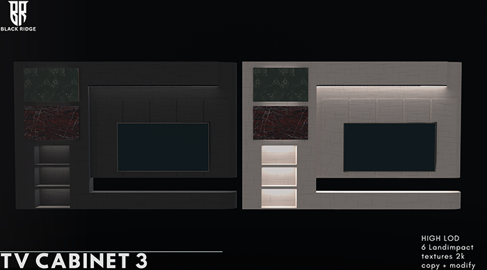 Second Life Marketplace - [BR] TV CABINET 3