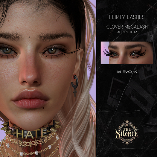 Second Life Marketplace - -The Silence- Flirty Lashes for Clover Megalash