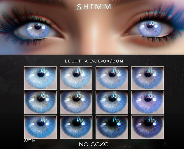 Second Life Marketplace - S H I M M / Lelutka Eyes Applier ~ BOM / CCXC ...