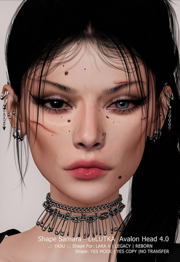 Second Life Marketplace - Shape Samara - LeLUTKA Avalon Head 4.0