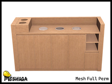Second Life Marketplace - Meshuga Restaurant Props Bar Table & Chairs ...