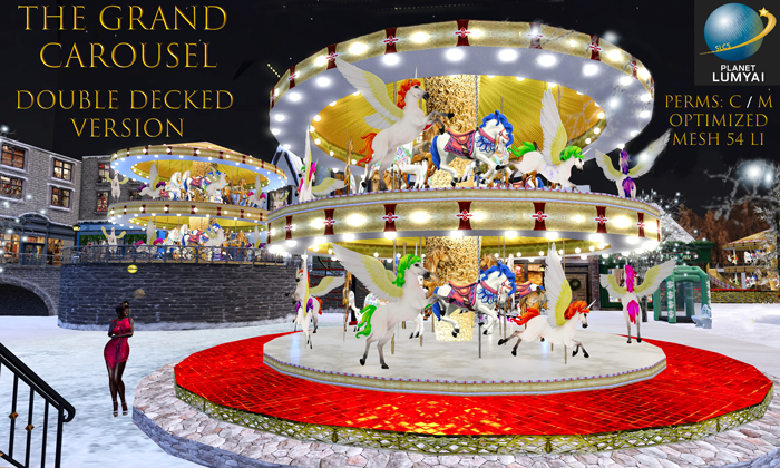 Second Life Marketplace - The GRAND CAROUSEL - Double Decked Version