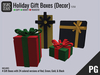 Second Life Marketplace - Holiday Gift Boxes - Decor Set