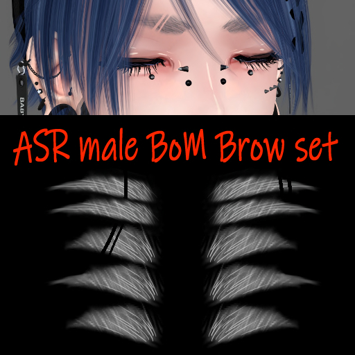 Second Life Marketplace - ASR male BoM Brow set(add me