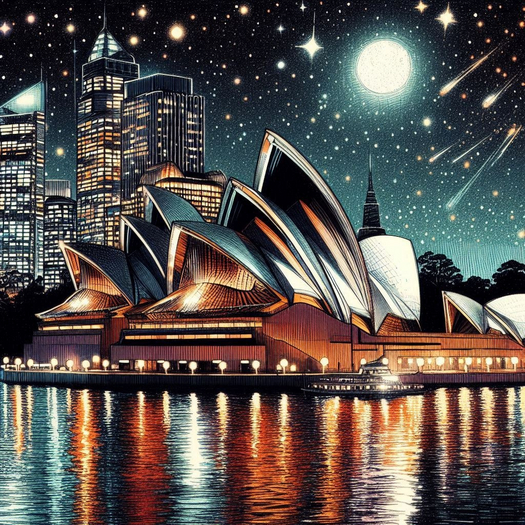 Second Life Marketplace - Pixel Print Digital Art - Sydney Opera House ...