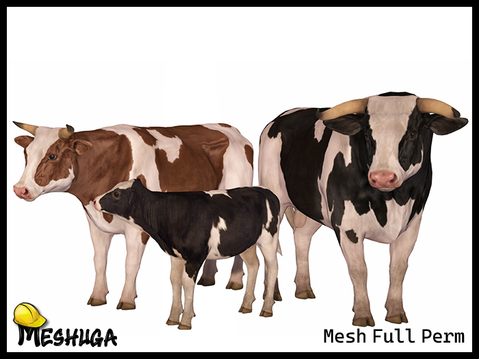 Second Life Marketplace - Meshuga Cow Family FULL PERM MESH