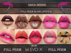Second Life Marketplace - SaGa Design Full Perm GLAM LIPSTICK SET ''BOM ...