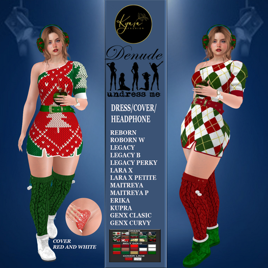 Second Life Marketplace - .:KF:.Diana Dress/Cover/ Undress Pack
