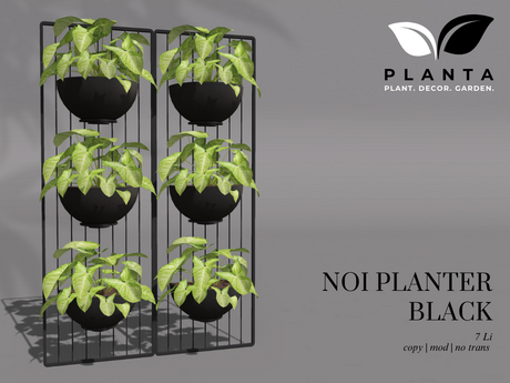 Second Life Marketplace - Planta - Noi Planter Black