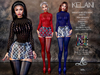 Second Life Marketplace - ️,Kelani Outfit, Sweater with Plaid SKirt and ...