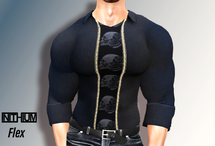Second Life Marketplace - Brutal Bloodrose Double Zip Black Kario Flex