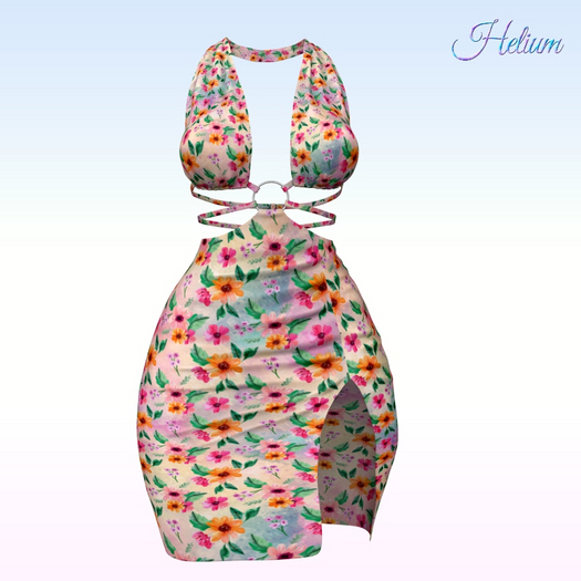 Second Life Marketplace - Floral Samantha Dress Legacy