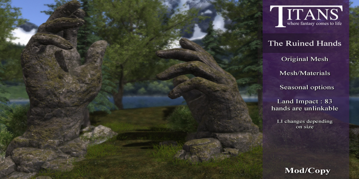 Second Life Marketplace - Titans - Ruined Hands