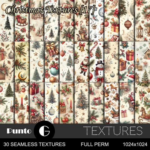 Second Life Marketplace - Full Perm Textures - Christmas Textures [pack 17]