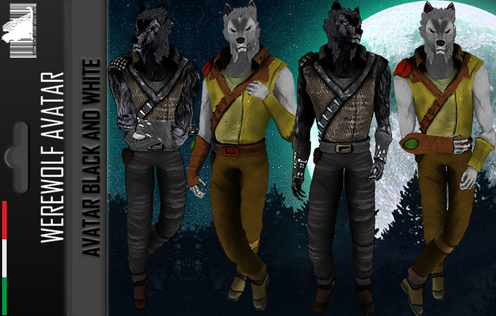 Second Life Marketplace - *.:Dark Cat:.*CO-WEREWOLF AVATAR