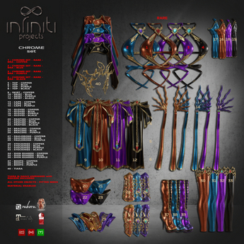 Second Life Marketplace - 04 RARE Chrome BRA Black - IP