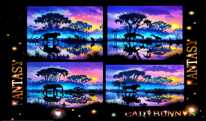 Second Life Marketplace - Fantasy Background Textures-African Scenes ...