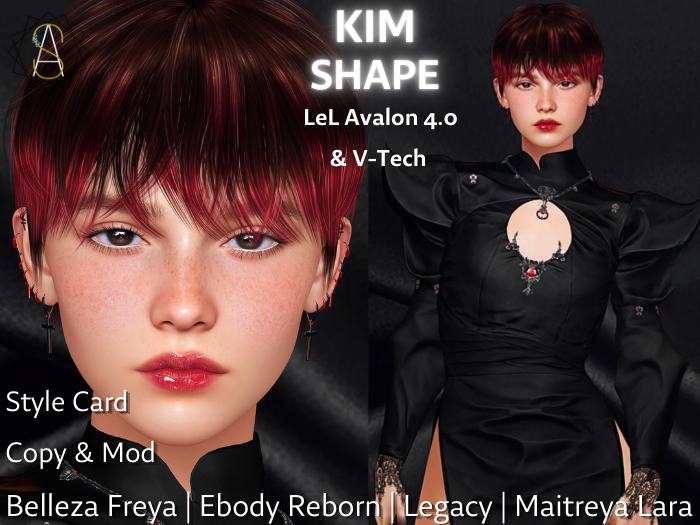 Second Life Marketplace - A.S_Store - Kim Shape for LeLUTKA EvoX Avalon ...