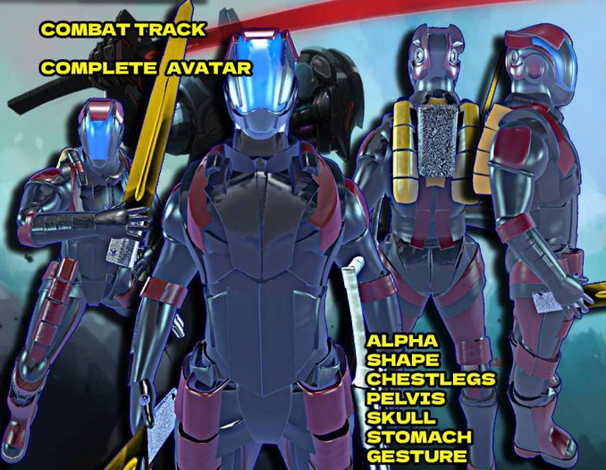Second Life Marketplace - COMBAT TRACK ROBOT _COMPLETE AVATAR