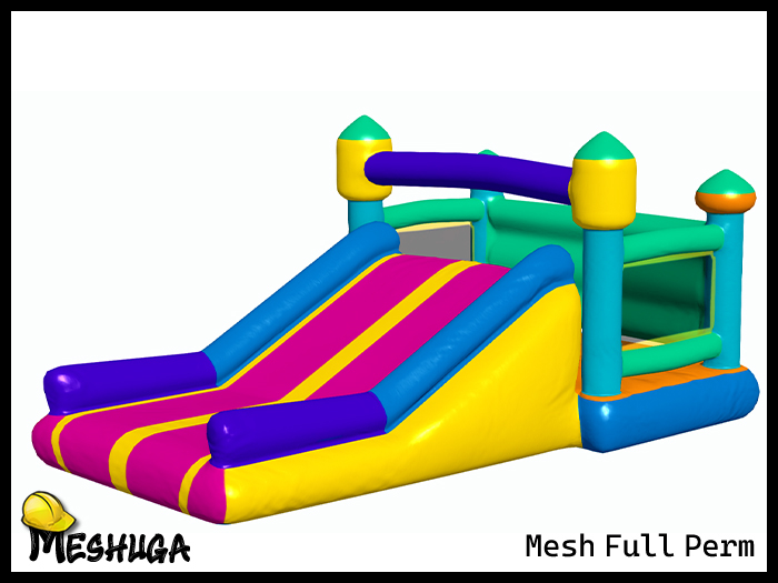 Second Life Marketplace - Meshuga Kids - Inflatable Castle FULL PERM MESH