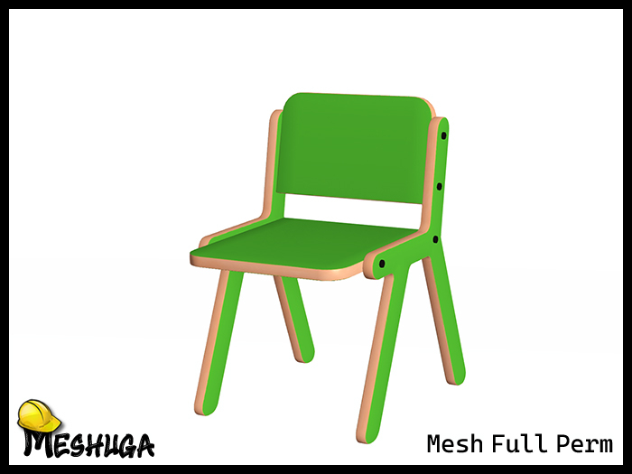 Second Life Marketplace - Meshuga Kids Playroom - Chair FULL PERM MESH