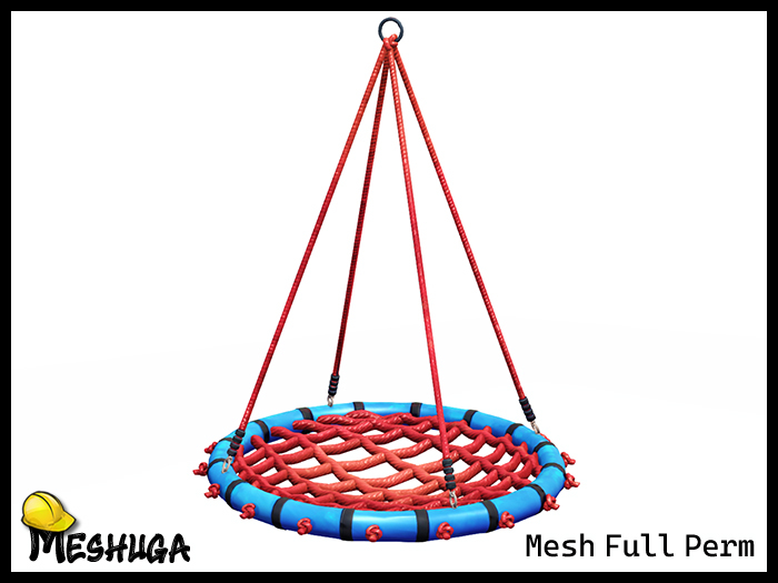 Second Life Marketplace - Meshuga Cute Kids Playground - Net Swing FULL ...