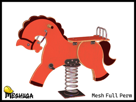 Second Life Marketplace - Meshuga Kids - Spring Rocking Horse FULL PERM ...