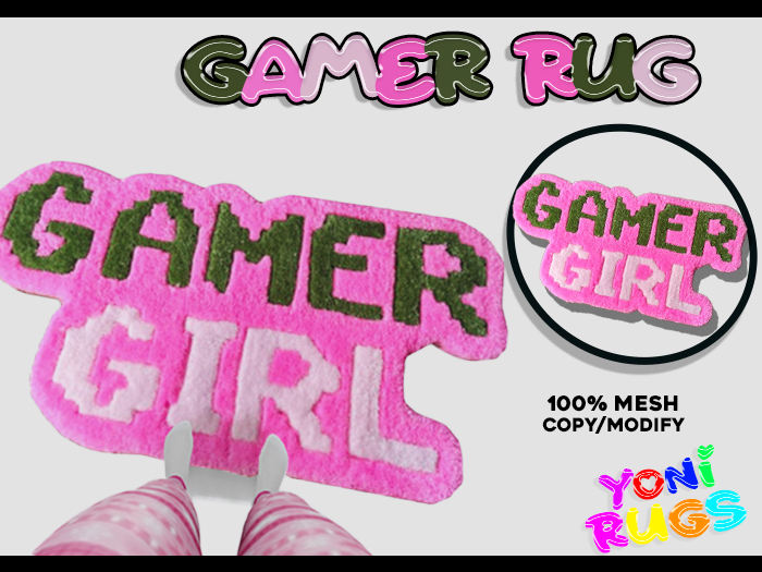 Second Life Marketplace - [YR] Gamer Girl Rug