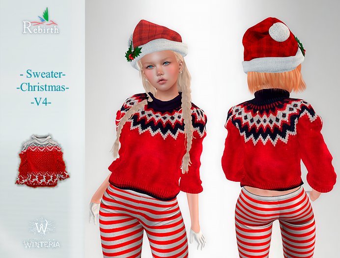 Second Life Marketplace - Sweater-Christmas-V4-Rebirth
