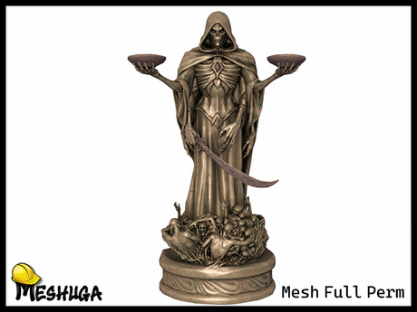 Second Life Marketplace - Meshuga The Soul Reaper Statue FULL PERM MESH