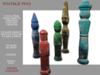 Second Life Marketplace - Vintage pins - 0.5 LI each - 5 FULL PERM Meshes