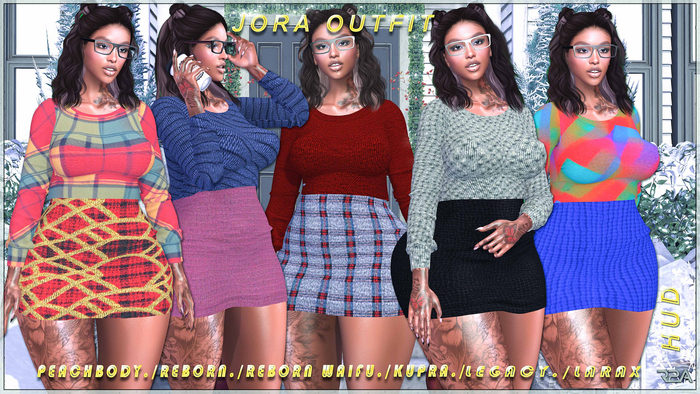 Second Life Marketplace - R2A-Jora outfit/Whud