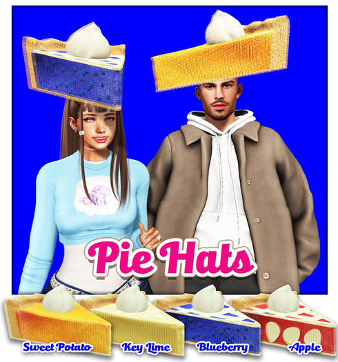 Second Life Marketplace - Junk Food - Pie Hat (Apple)