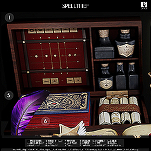 Second Life Marketplace - 1. BAMSE : Spellthief - Cache RARE