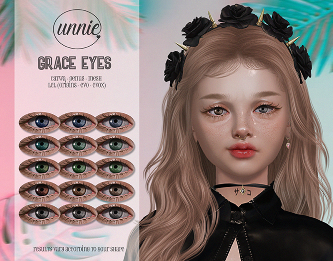 Second Life Marketplace - Unnie - Grace Eyes [Lel O-E-EX]