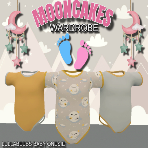 Second Life Marketplace - MC: MOONCROWN LULLABEEBS ONESIE PACK