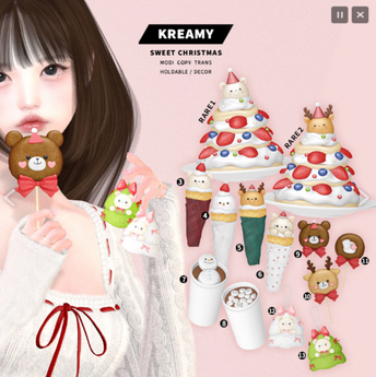 Second Life Marketplace - 2.KREAMY. sweet christmas RARE