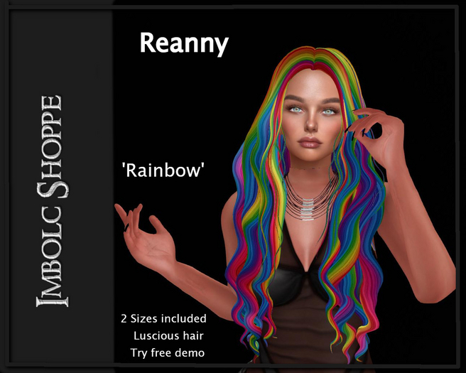Second Life Marketplace - Long luscious mesh hair, 2 sizes, Imbolc ...
