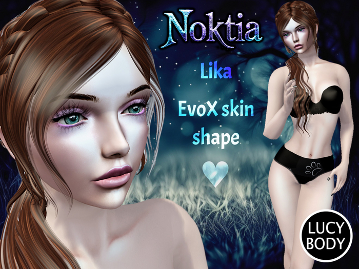 Second Life Marketplace - [EvoX] [LAQ Elle] [LucyBody] Noktia Lika - Skin & Shape for LAQ Elle ...