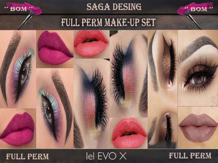 Second Life Marketplace - SaGa Design Full Perm Makeup Set ''BOM'' EvoX 017