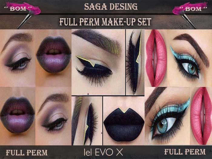 Second Life Marketplace - SaGa Design Full Perm Makeup Set ''BOM'' EvoX 018
