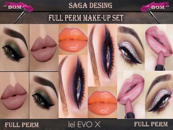 Second Life Marketplace - SaGa Design Full Perm Makeup Set ''BOM'' EvoX 019