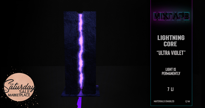Second Life Marketplace - MIXTAPE Decor - lightning core - ultra violet ...