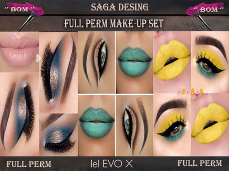 Second Life Marketplace - SaGa Design Full Perm Makeup Set ''BOM'' EvoX 023