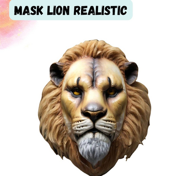 Second Life Marketplace - "MB" mask Lion realistic FP