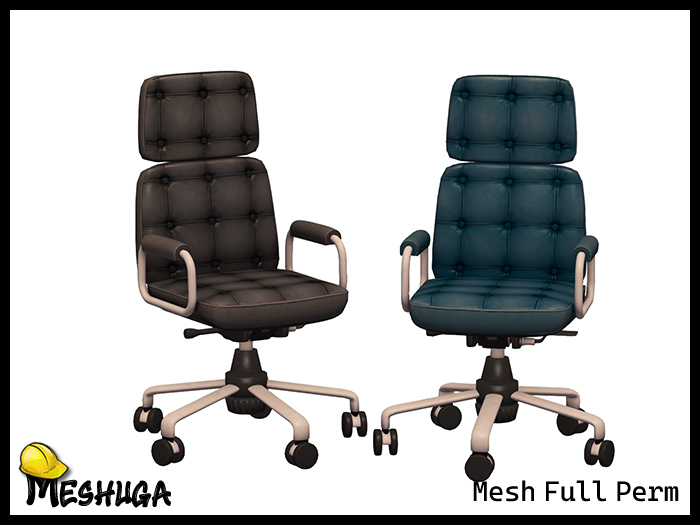 Second Life Marketplace - Meshuga Retro Office - Executive Chair FULL ...