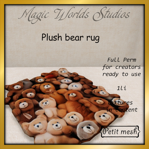 Second Life Marketplace - MW bear rug