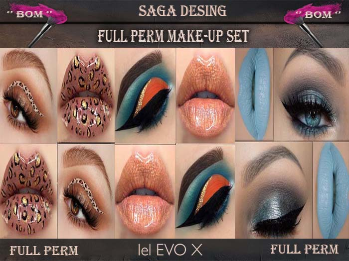 Second Life Marketplace - SaGa Design Full Perm Makeup Set ''BOM'' EvoX 029